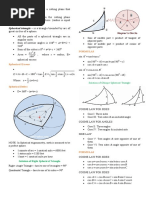 Spherical Trigonometry Concepts and Problems | PDF | Sphere | Trigonometry
