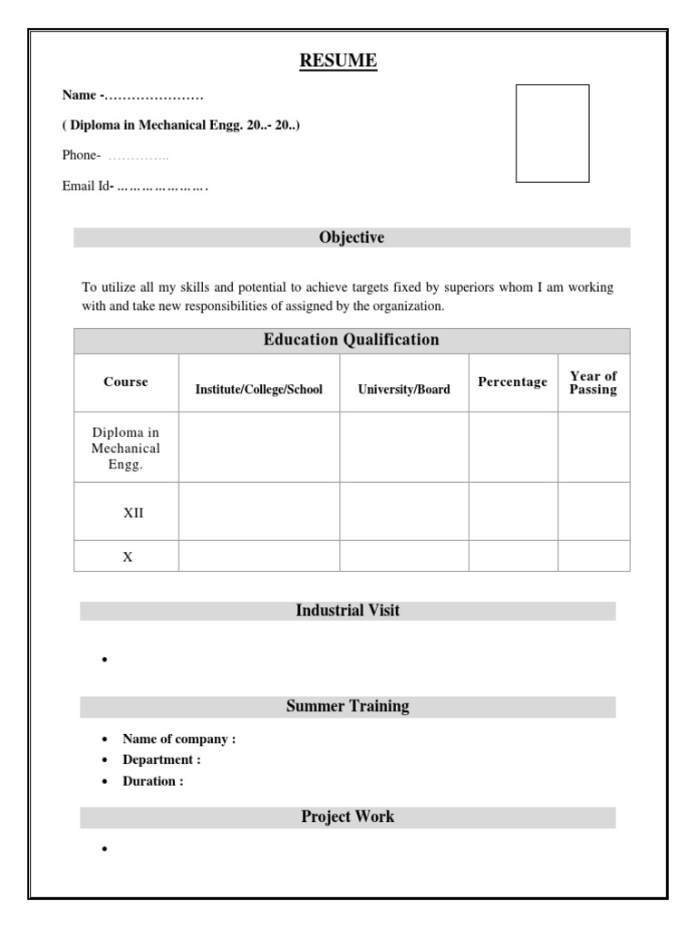Diploma Resume | PDF