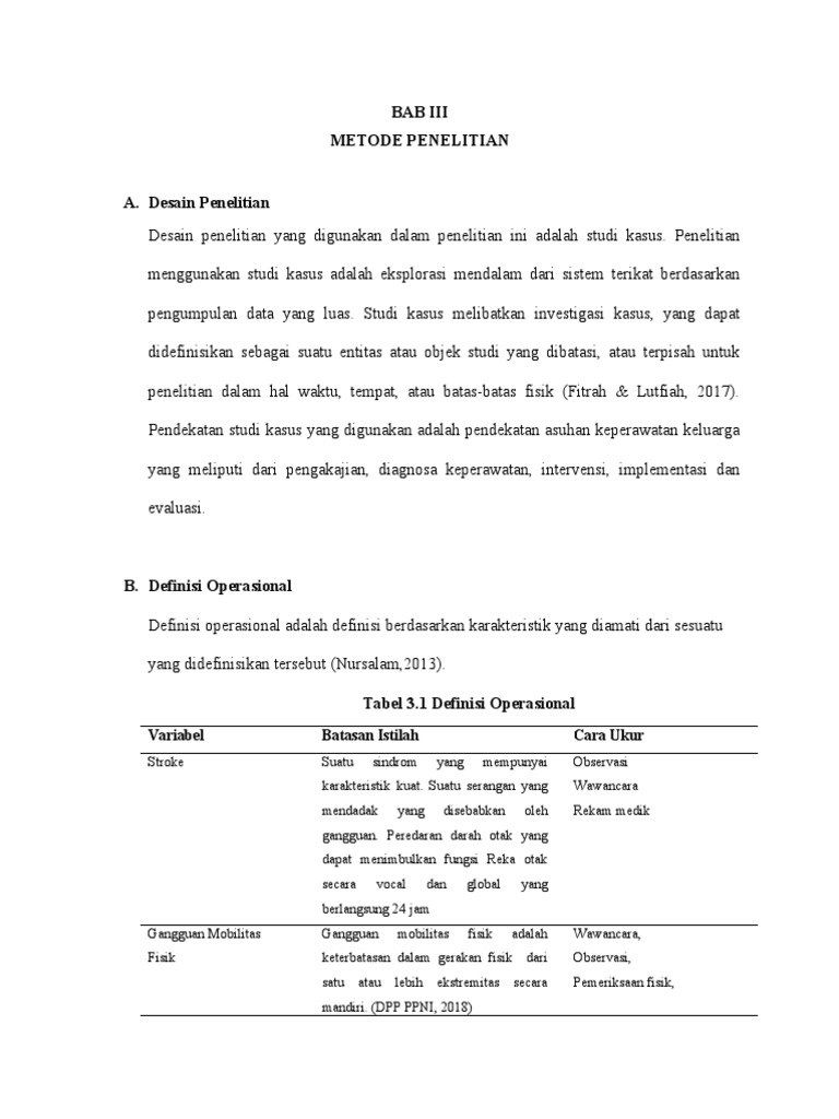 Bab Iii Mini Proposal | PDF