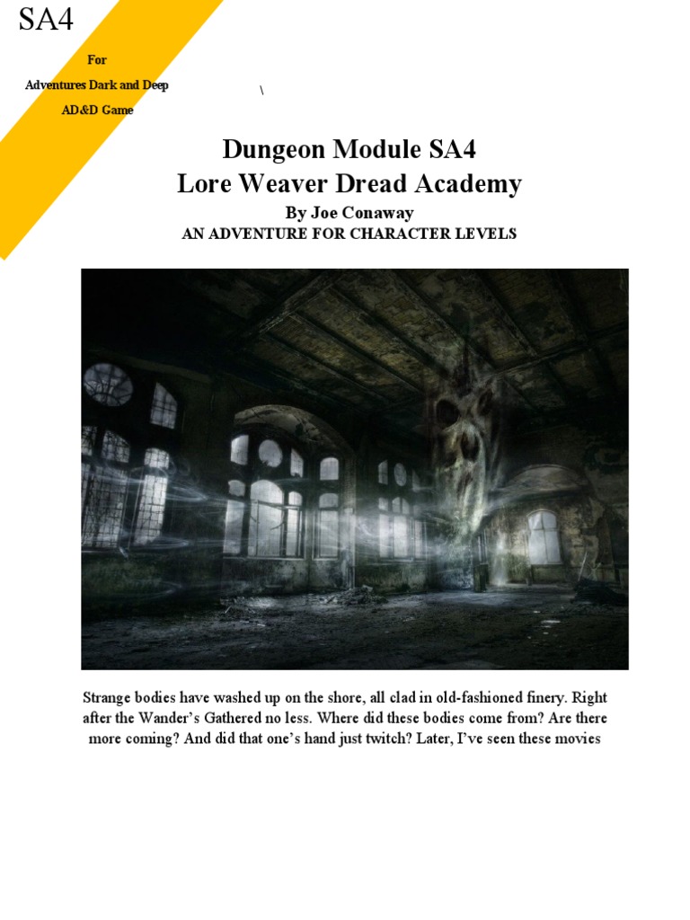 SA4 Lore Weaver Dread Academy | PDF | Forge | Blacksmith