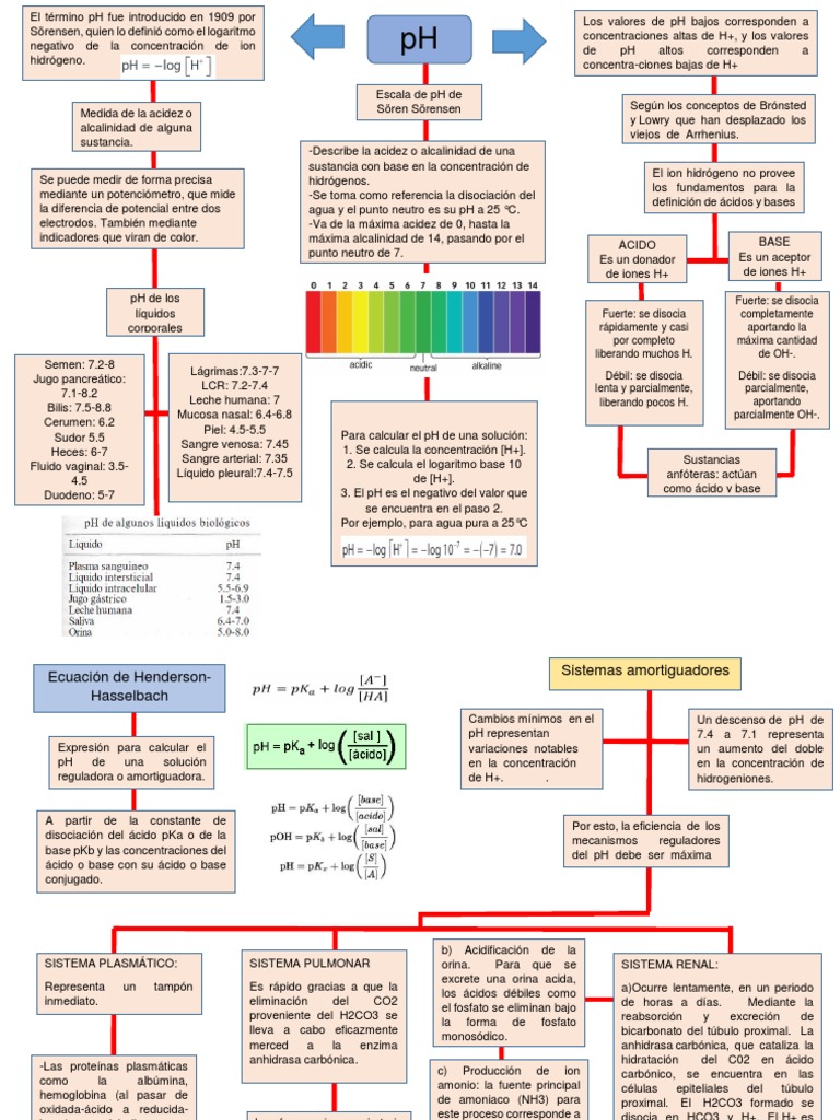Mapa PH y Desequilibrios. | PDF | Ph | Solución tampón