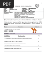 History - Baseline Assessment (Grade 5) | PDF