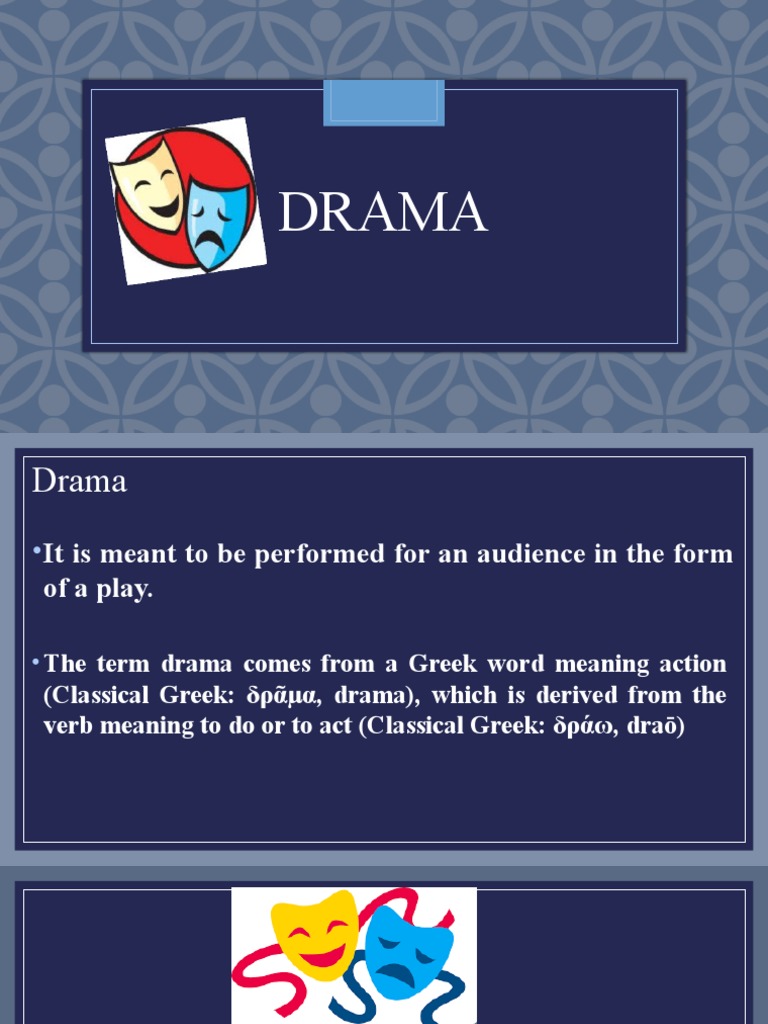 English Lesson: Drama | PDF | Adjective | Linguistics