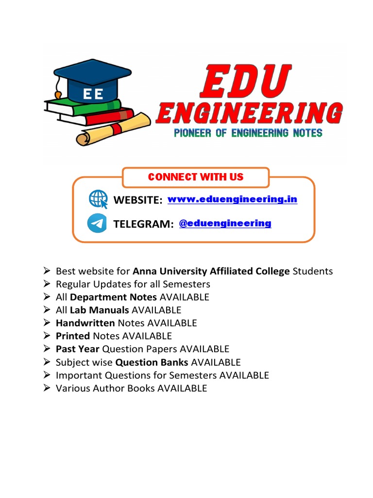 CS3251 (UNIT 2) NOTES EduEngg | PDF | Computer Programming