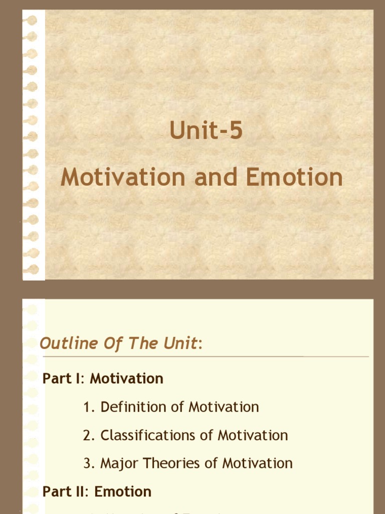 CHAPTER 5 Motivation and Emotion (Modified) | PDF | Motivation ... CHAPTER 5 Motivation and Emotion (Modified) | PDF | Motivation ...