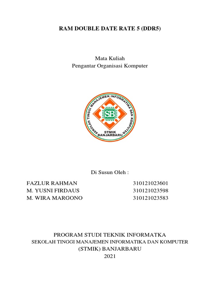 Makalah RAM Double Date Rate 5 | PDF