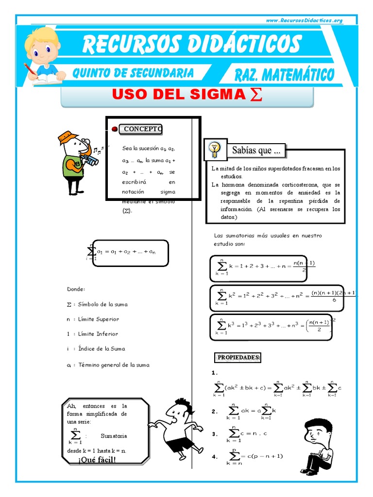 4 Ejercicios-de-Uso-del-Sigma | PDF | Matemáticas | Matemática Elemental