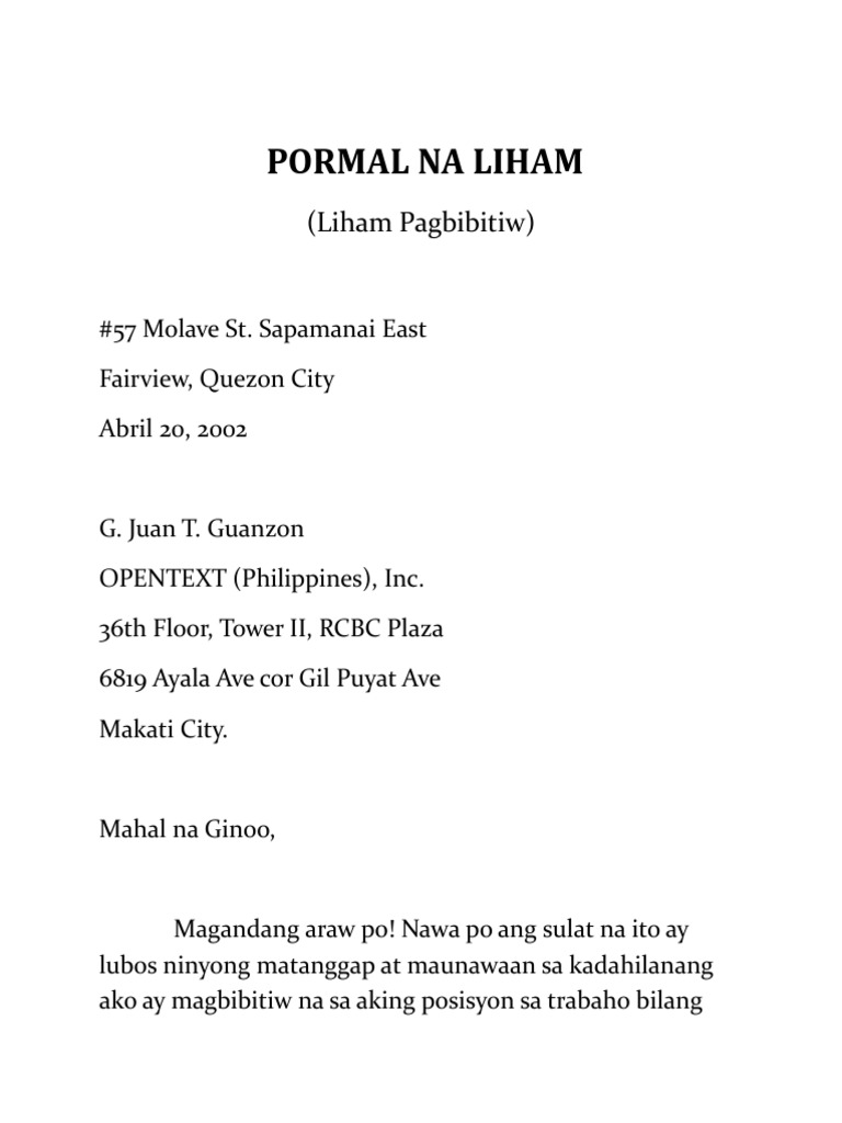 Formal and Informal Writing in Filipino | PDF