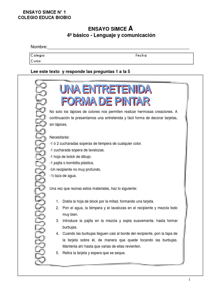 4ßB Sico Ensayo A Lenguaje | PDF | Reptil | Huevo