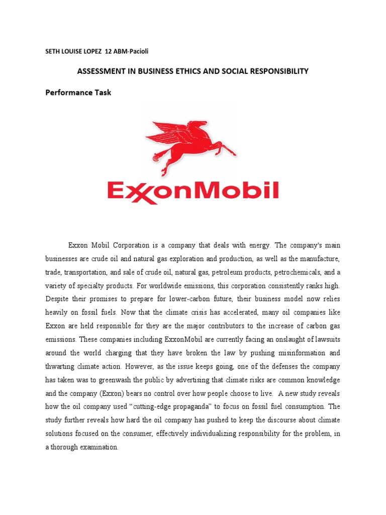 Exxon Mobil | PDF | Exxon Mobil | Petroleum