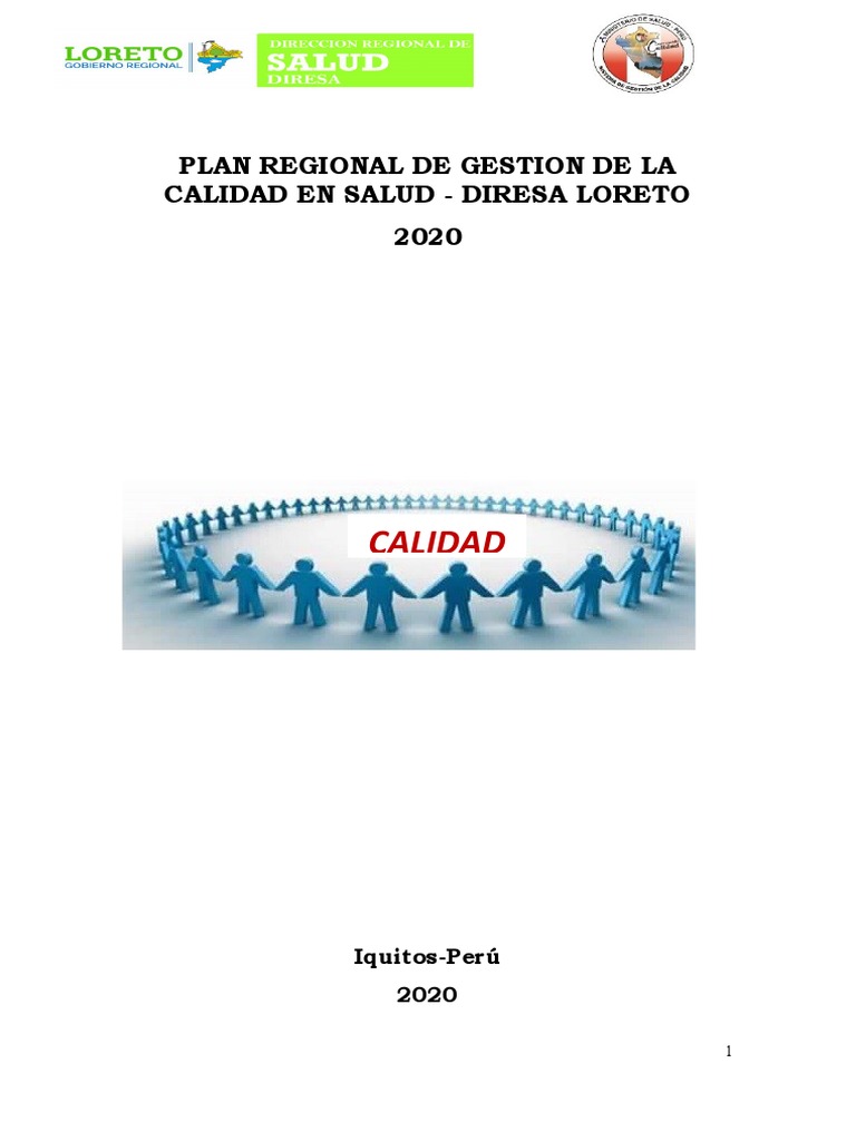 Plan de Gestión de La Calidad 2020 | PDF | Calidad (comercial) | Hospital