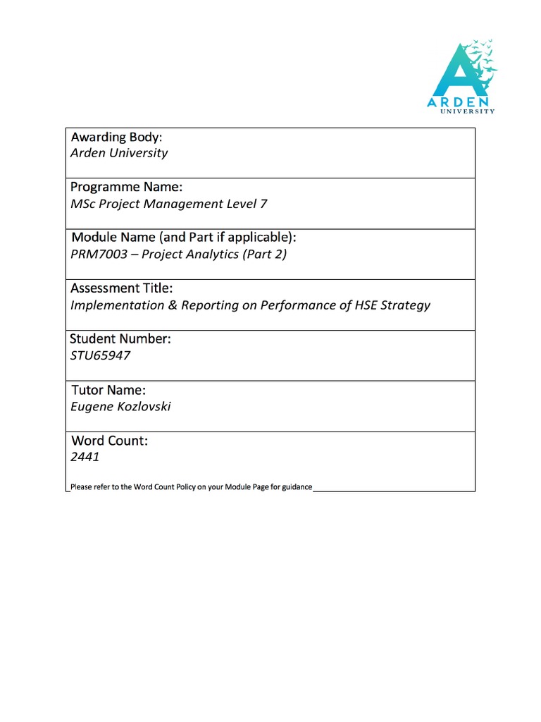Project Analytics Pdf Performance Indicator Leadership