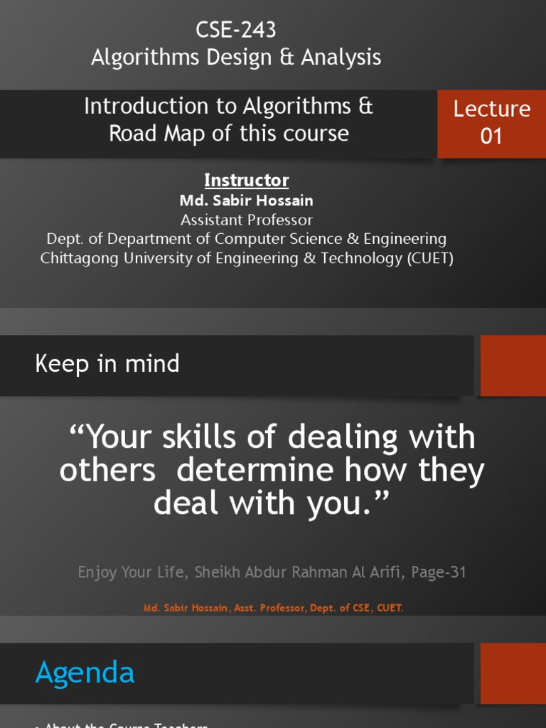 L01 02 8112022 Introduction To Algorithms And Roadmap Of This Course Download Free Pdf 