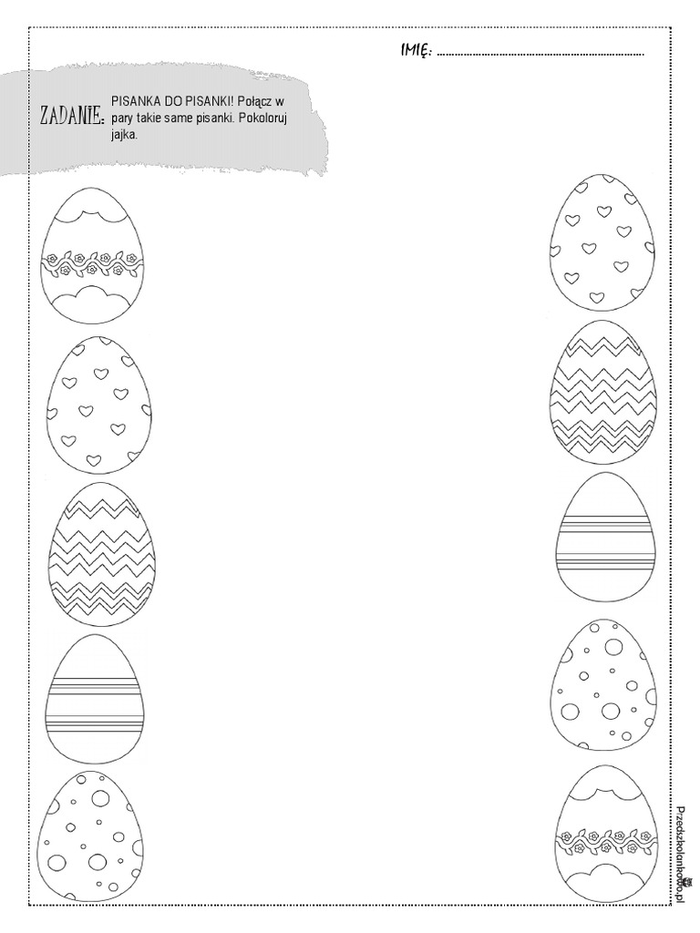 KARTA PRACY Pisanka Do Pisanki | PDF