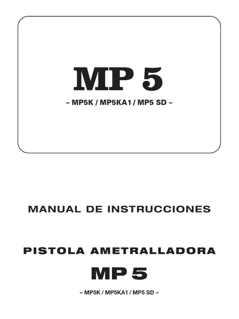 Mp5 K Ka1 SD Om (Es) 927 812 | PDF | Revista (armas de fuego) | Ametralladora