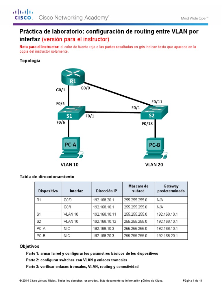 5.1.2.4 Lab - Configuring Per-Interface Inter-VLAN Routing - ILM | PDF ...