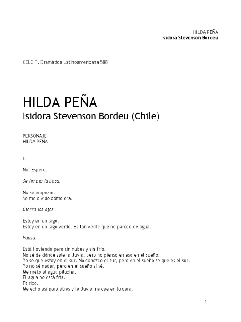 hilda peña | PDF