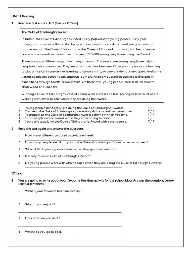 UNIT 1 Reading | PDF