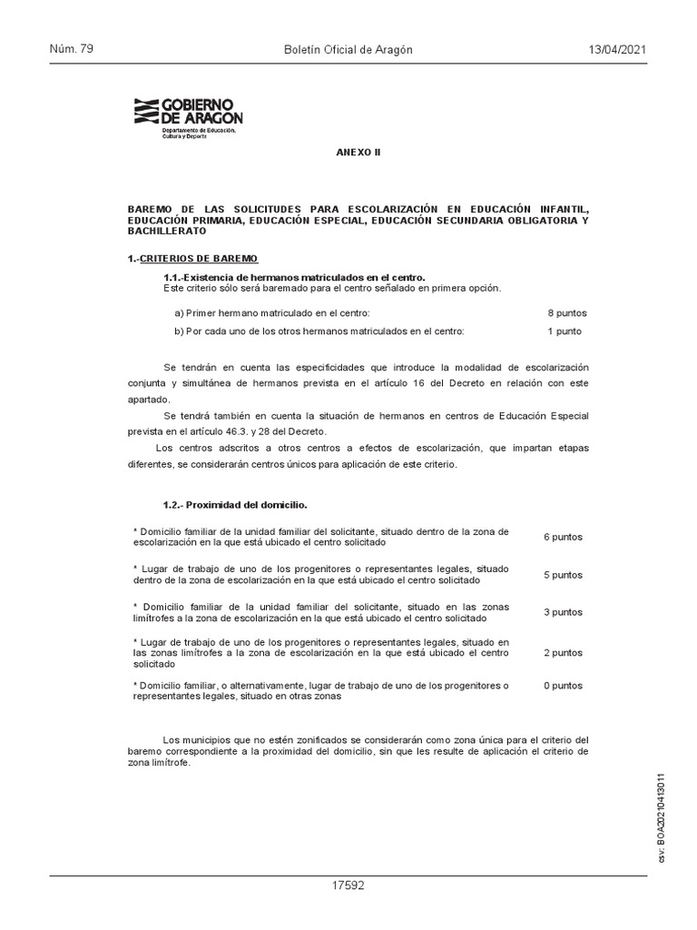 2021-04-13. Baremo ESC INF-PRI-EE-ESO-BACH | PDF