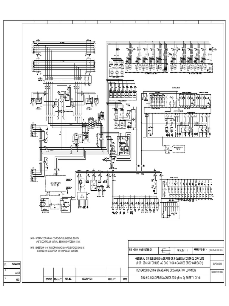 LHB AC Coach Wiring Diagrams Overview | PDF | Electrical Engineering ...