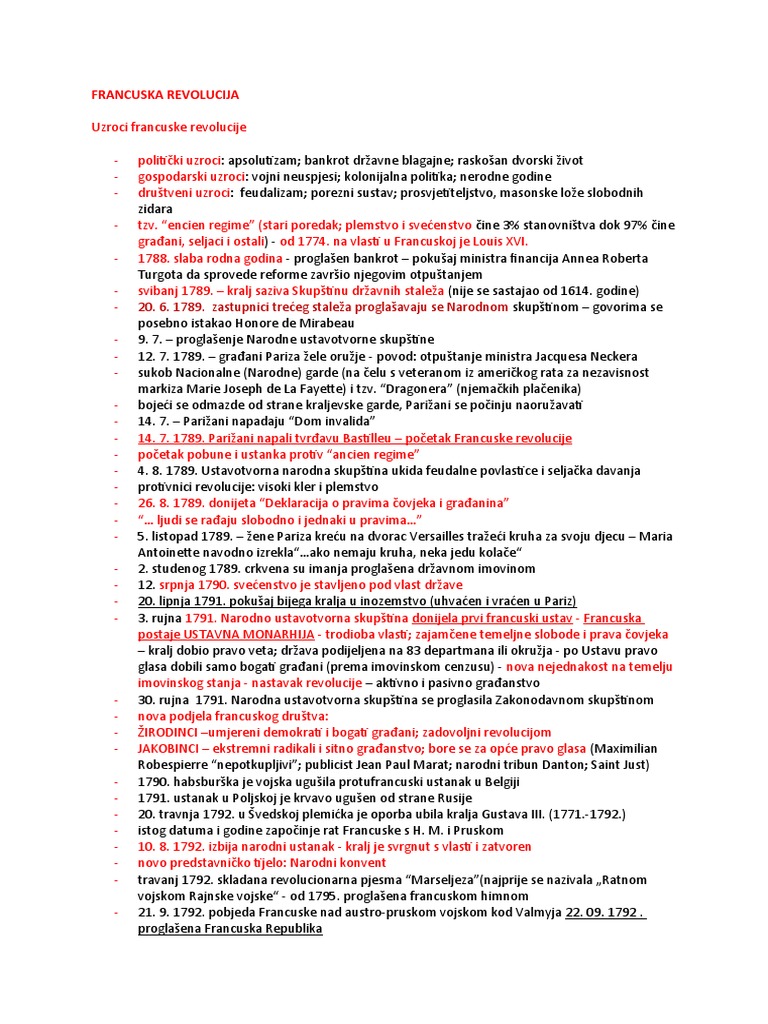 Francuska Revolucija | PDF