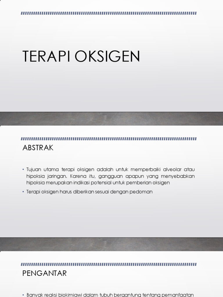 Terapi Oksigen | PDF | Pengembangan Diri | Sains & Matematika