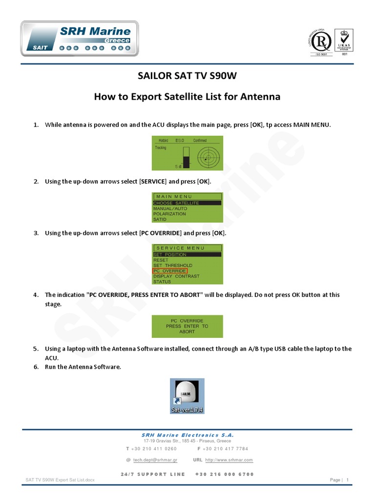 SAT TV S90W Export Sat List | PDF