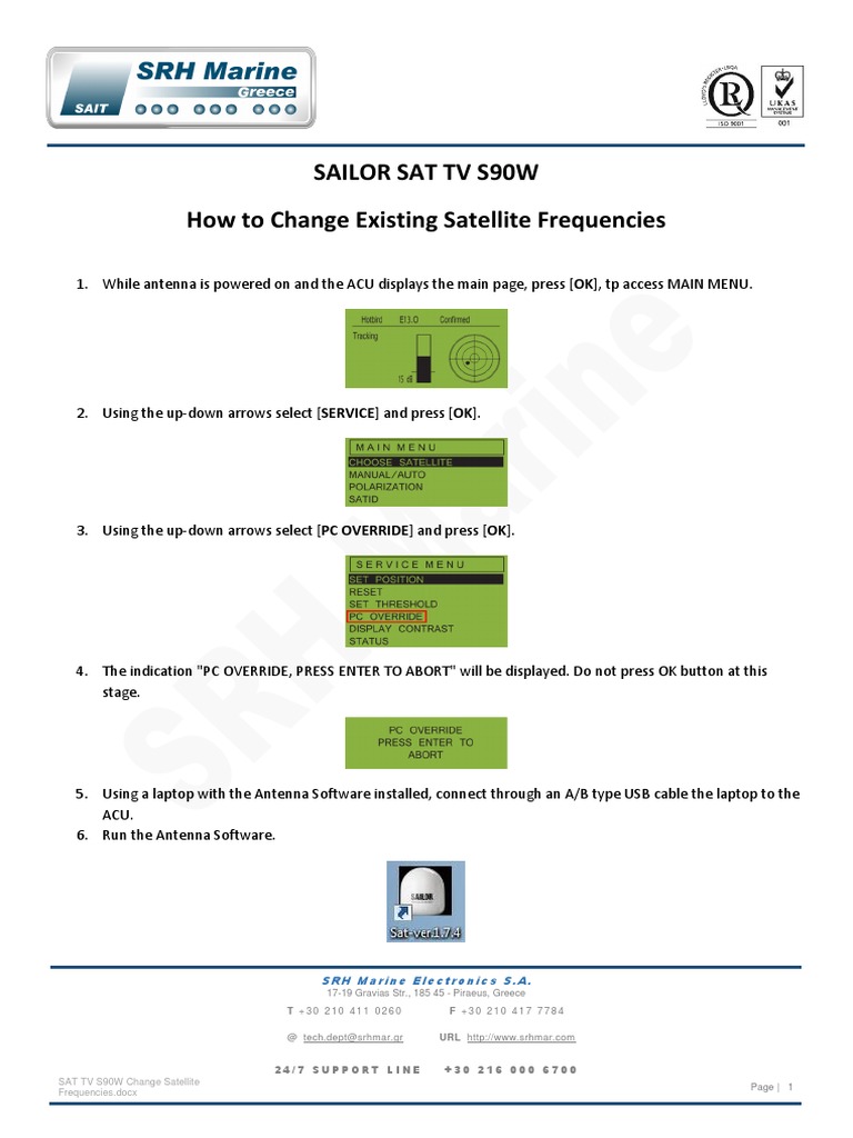 SAT TV S90W Change Satellite Frequencies | PDF | Computer Architecture ...