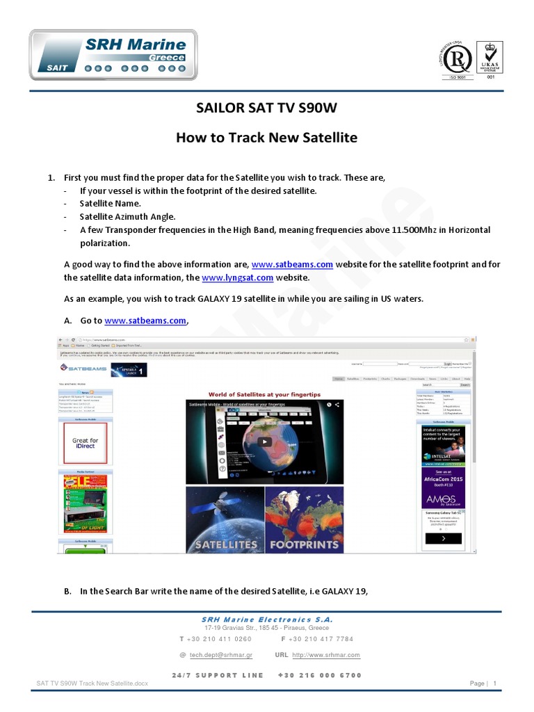 SAT TV S90W Track New Satellite | PDF | Satellite | Computing