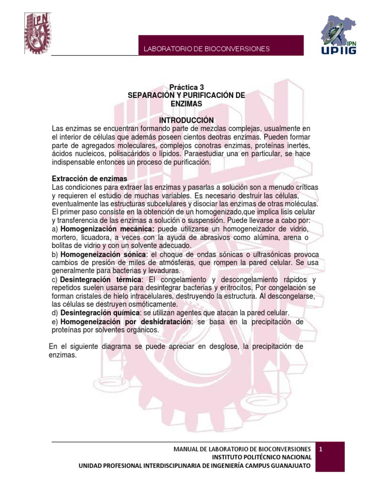 Prã Ctica 3 | PDF | Proteínas | Precipitación (Química)