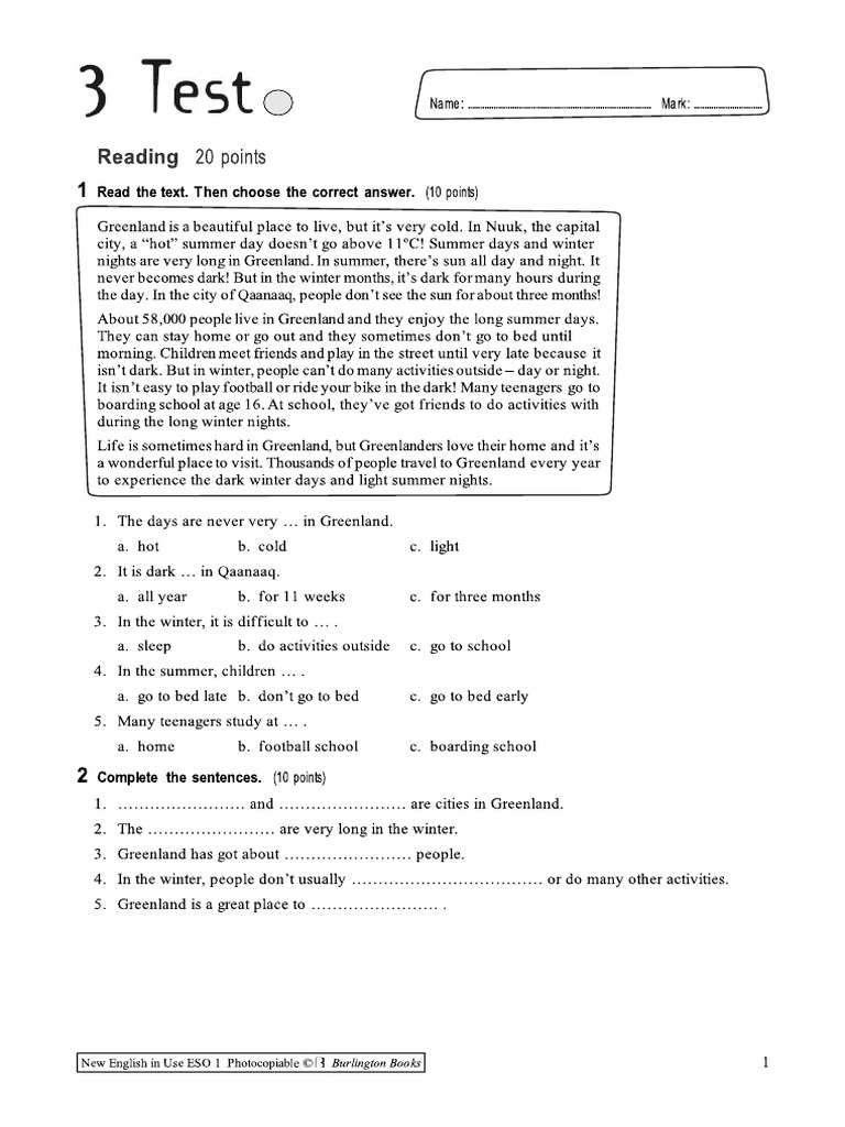Unit 3 Level 1 | PDF