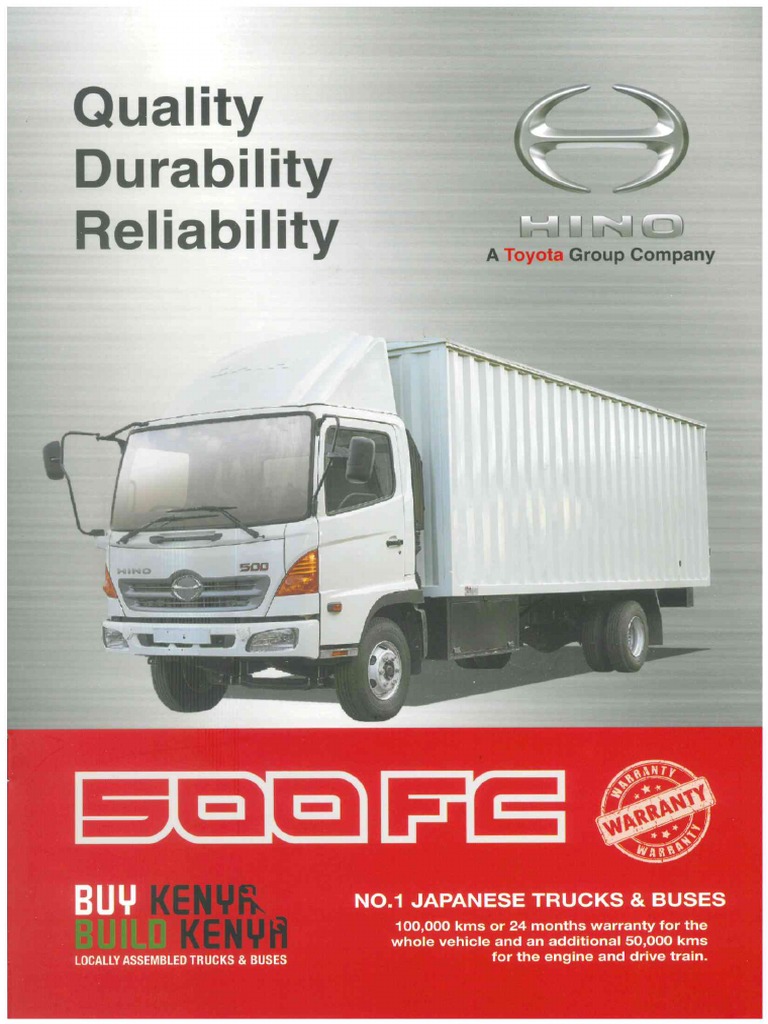 Hino 500 FC Brochure | PDF