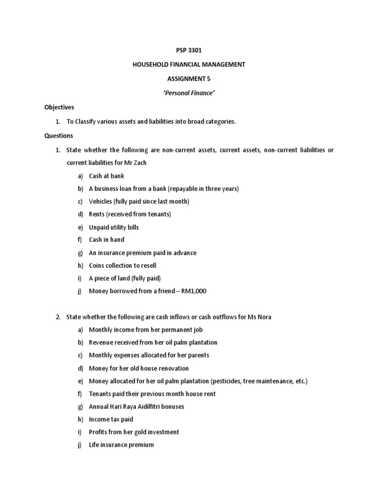 Assignment 5 Sem 2 20-21 | PDF | Expense | Insurance
