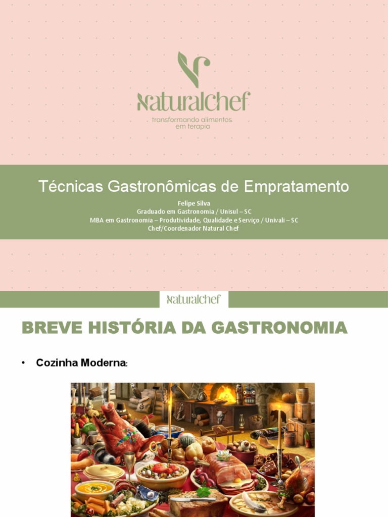 Aula Técnicas Gastronômicas de Empratamento | PDF | Gastronomia | Alimentos