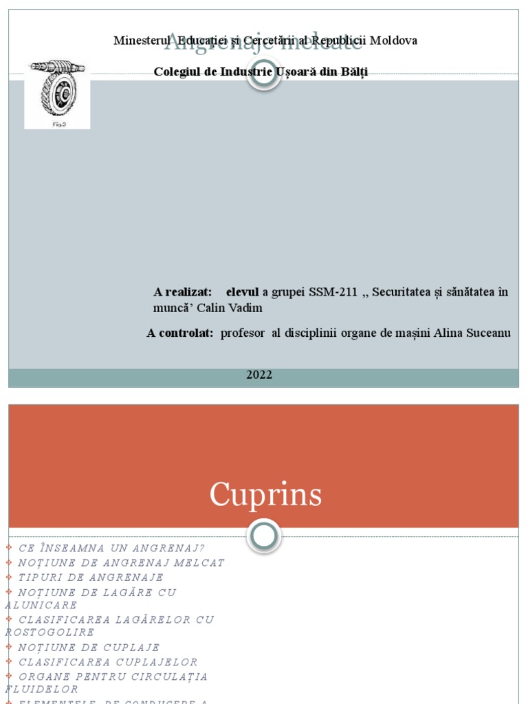 Angrenaje Melcate | PDF