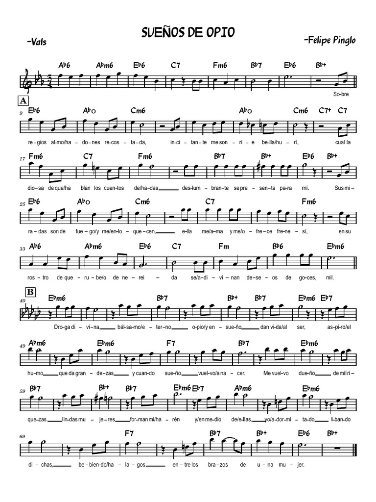 Sueños de Opio (Jazz) | PDF