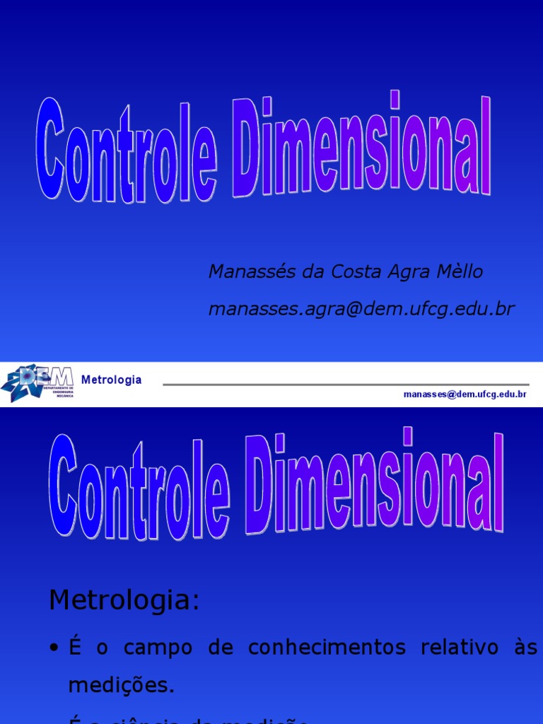 Aula 01a Controle Dimensional - PPT (Modo de Compatibilidade) (Reparado ...