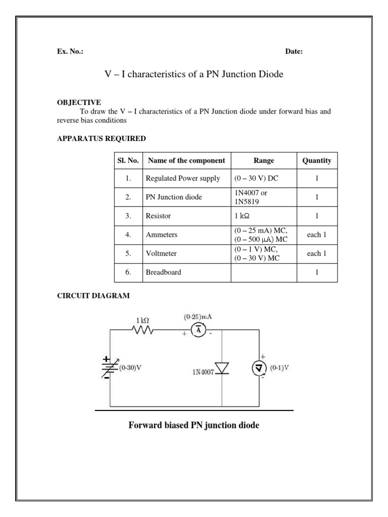 11-Hardware - Characteristics of PN Junction Diode & Zener Diode ...
