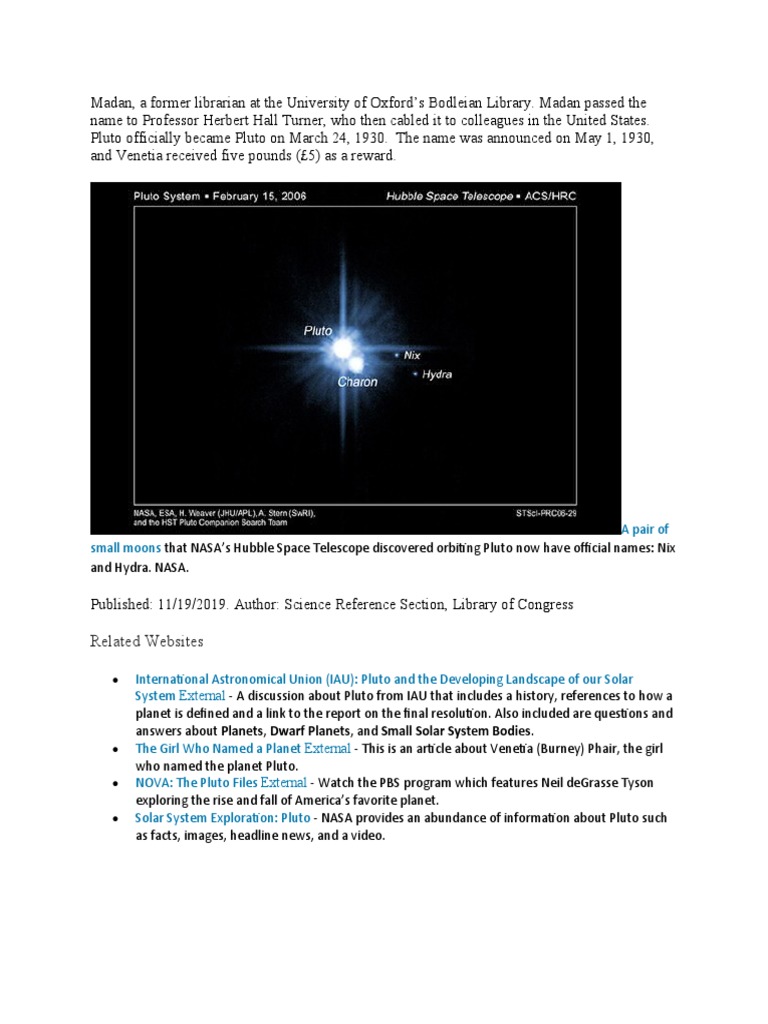 Why Pluto Is No Longer A Planet | PDF | Pluto | Planets