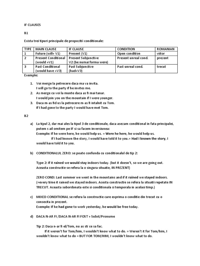 If Clauses | PDF | Syntax | Morphology