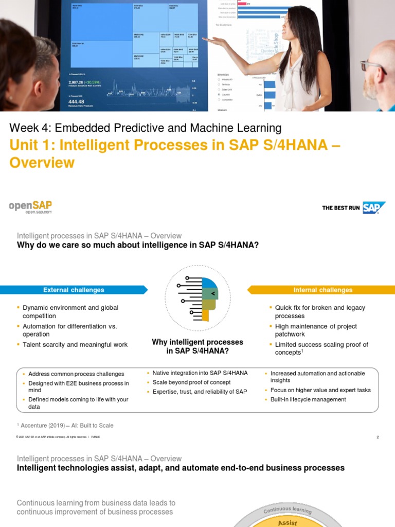 openSAP s4h27 Week 4 Unit 1 INTELLI Presentation | PDF | Analytics | Business Process