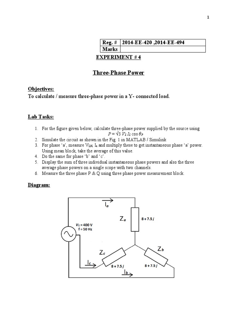 Simulation of Three Single Phases Power Addition | PDF | Ac Power ...