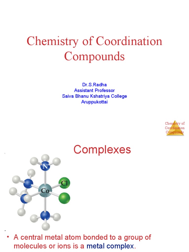 Coordination Compounds | PDF | Coordination Complex | Ligand