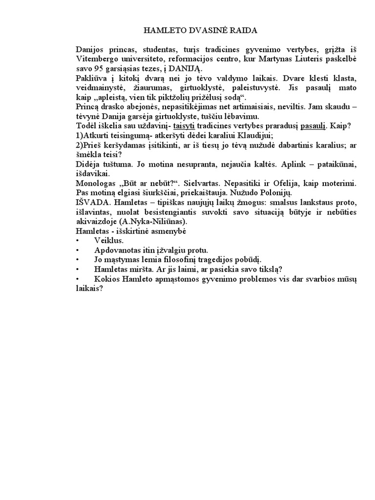 Hamletas | PDF
