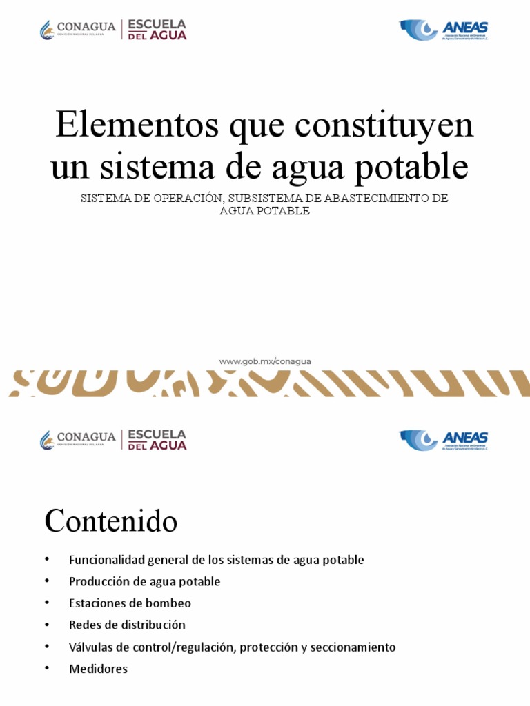 Elementos Que Constituyen Un Sistema de Agua Potable | PDF | Agua ...