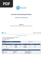 Example Statement of Applicability | PDF | Information Security | Security