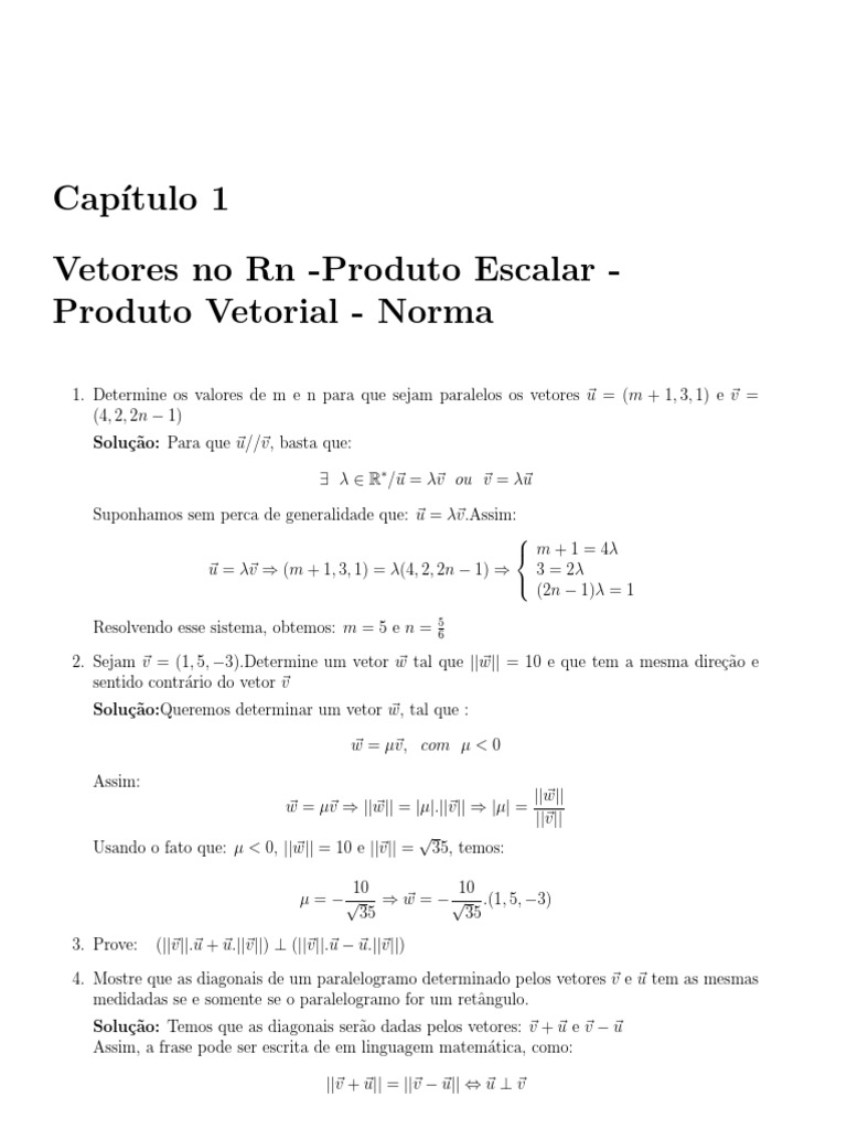 Lista - Cal3 | PDF | Derivado | Vetor euclidiano