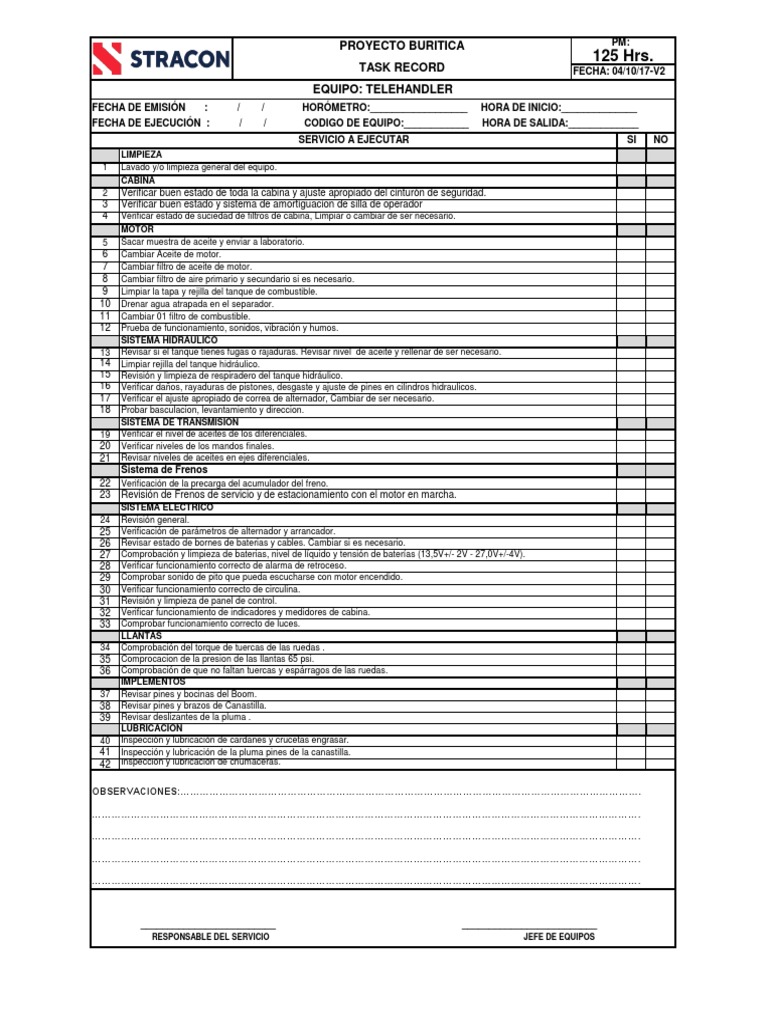 PM - TELEHANDLER | PDF | Tanques | Vehículo de motor