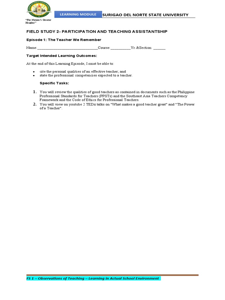 Fs2 Midterm Reviewer Joshnoi Gwapa | PDF | Teaching Method | Learning