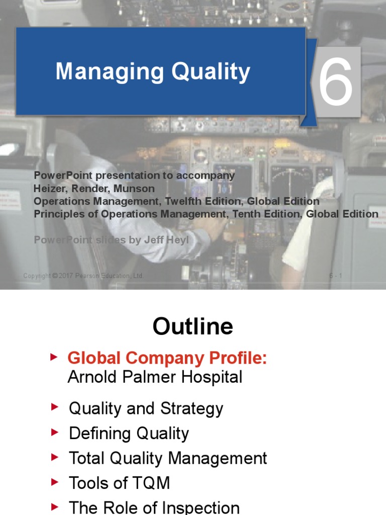 Heizer Om12 Ch06 Final | PDF | Six Sigma | Lean Manufacturing